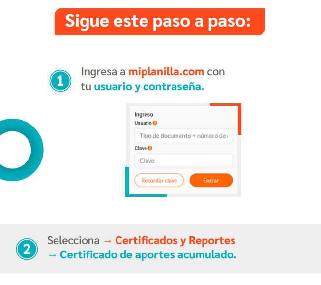 Generación certificado de aportes acumulado – miplanilla.com